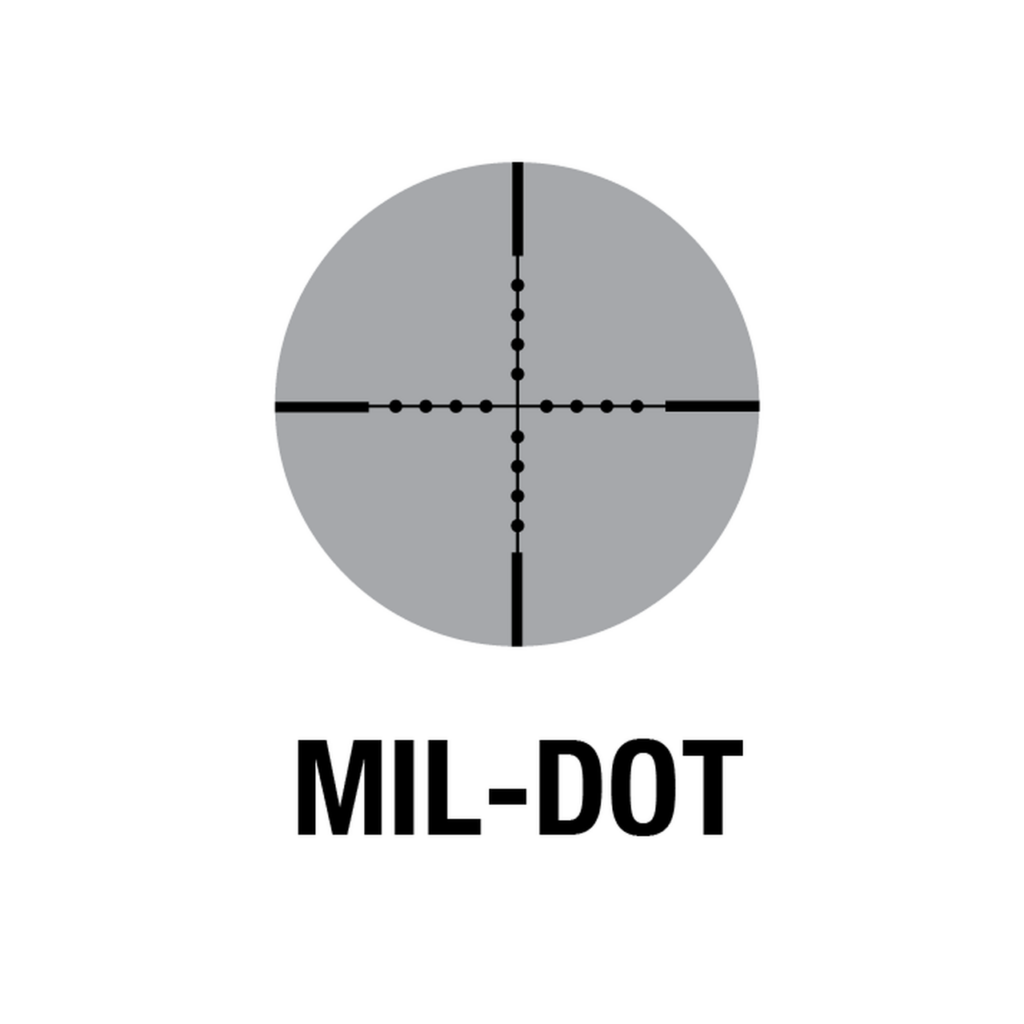 Aim Sports 4X32 Tri Illuminated Scope w/Fiber Optic Sight Mil-Dot Reticle